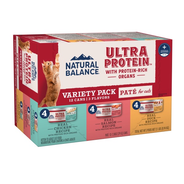 Natural Balance Ultra Protein Wet Cat Food, Pate Variety Pack – Chicken ...